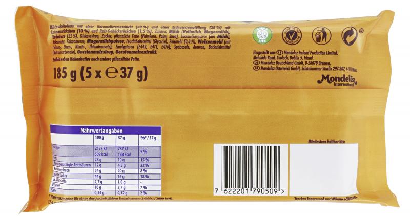 Cadbury Wunderbar Erdnuss-Karamell Riegel online kaufen bei combi.de