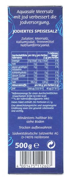 Aquasale Meersalz mit Jod fein online kaufen bei myTime.de